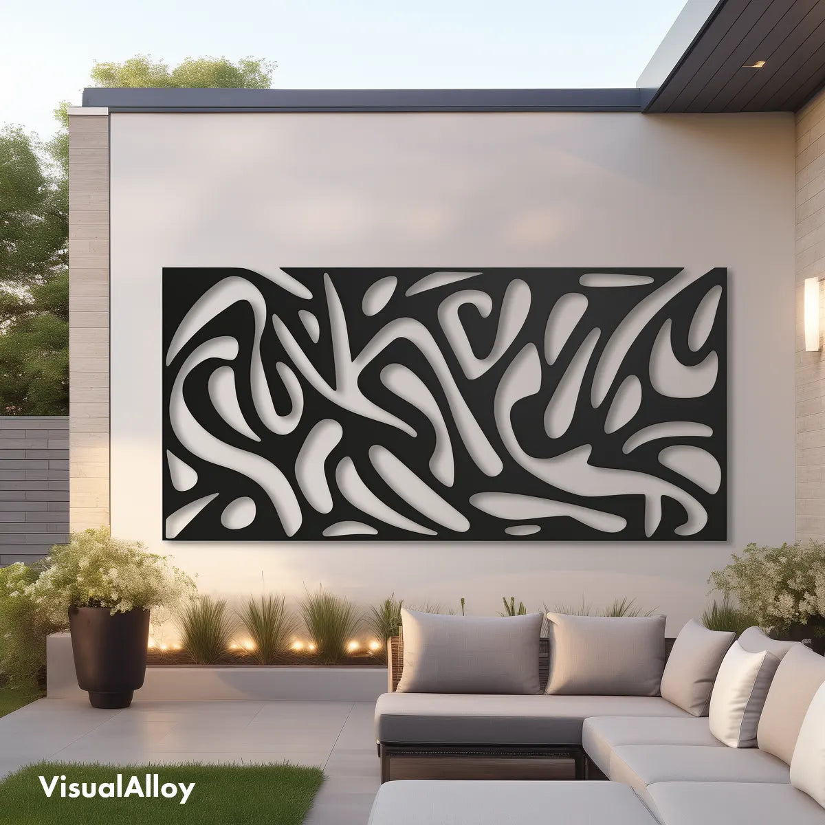 VisualAlloy Modern Metal Wall Art Decor VisualAlloy Modern Metal Wall Art Decor